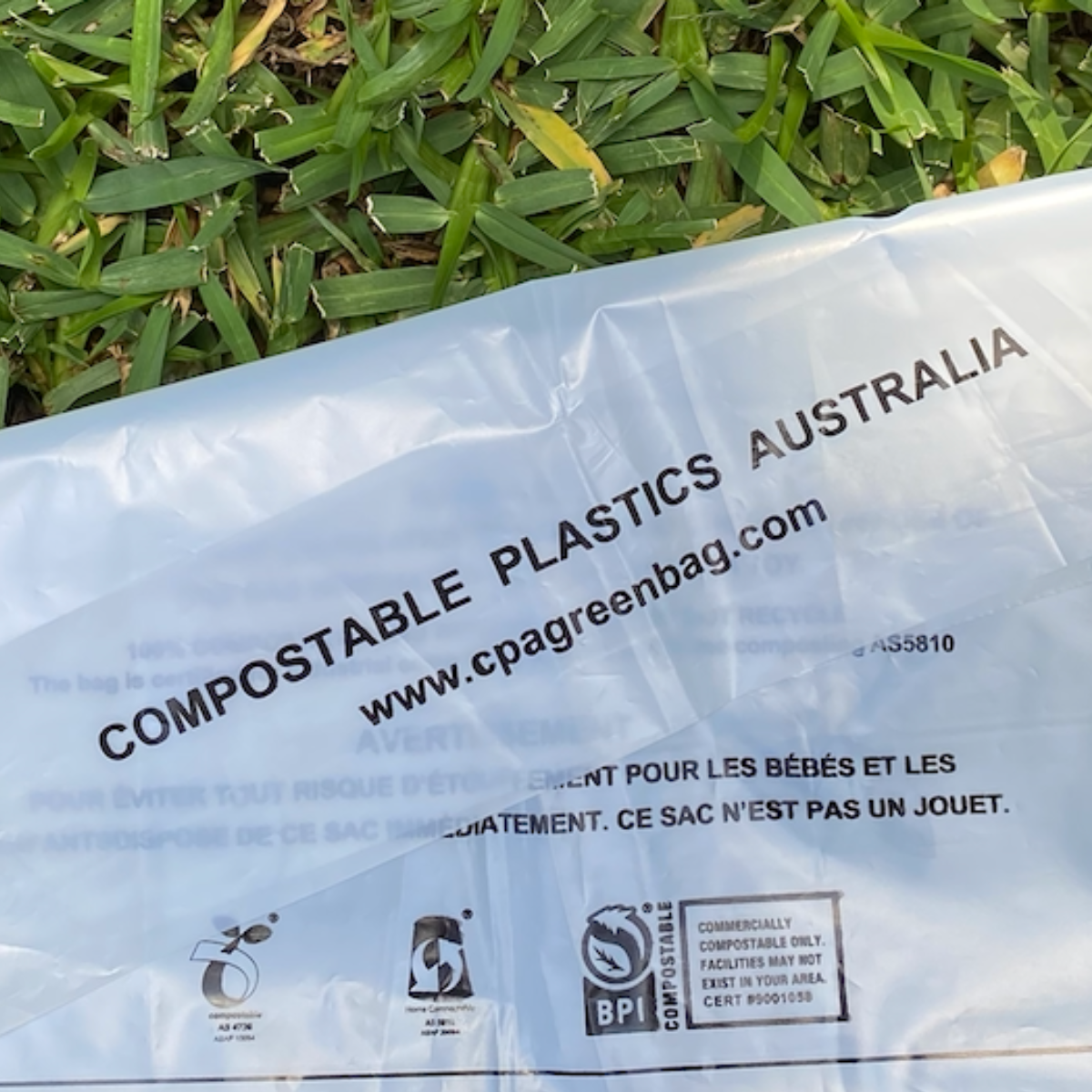 Compostable Bag - Large - W 50cm x L 70cm x Gusset 3.5 + Flap 7cm ...